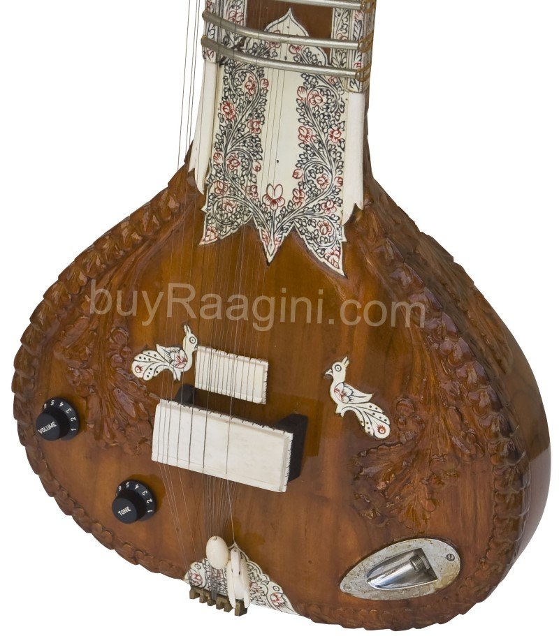 SITAR MAHARAJA™/VILAYAT KHAN STYLE/MUNDA SITAR/SINGLE TOOMB/TUN WOOD/AIE-01