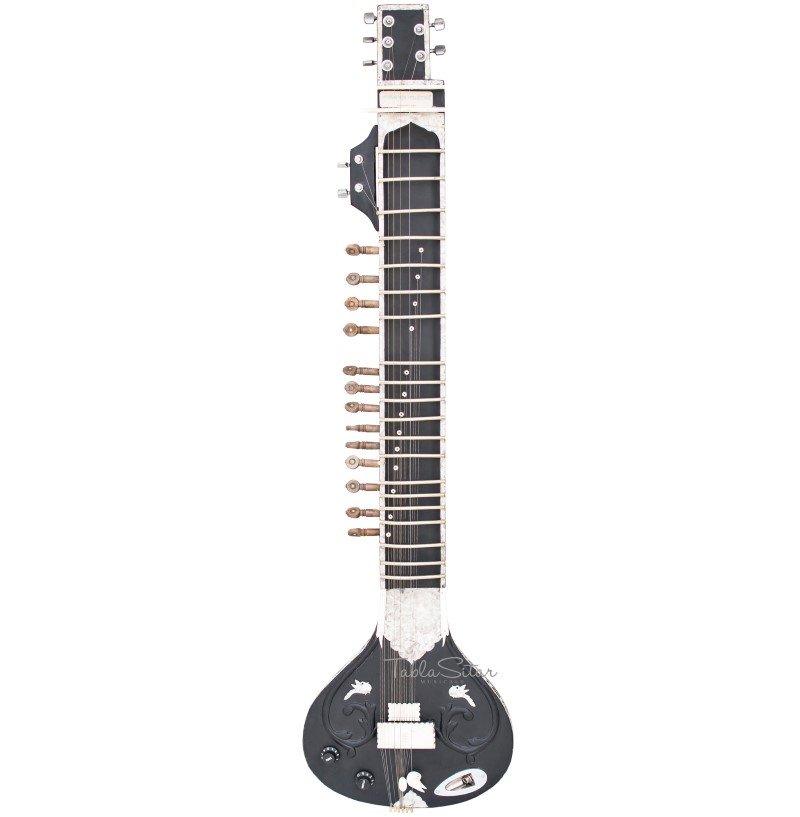 MAHARAJA™ ELECTRIC SITAR/FLAT SINGLE TUMBA/BLACK CLR/SPL MAHARAJA ...
