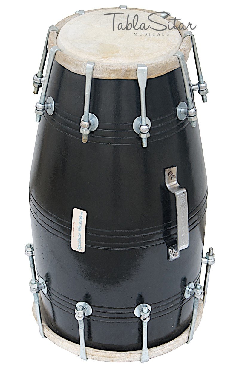 DHOLAK /BOLT TUNEDMAHARAJA™/BLACK/INDIAN DHOLKI/MANGO WOOD DHOLAK/WITH ...