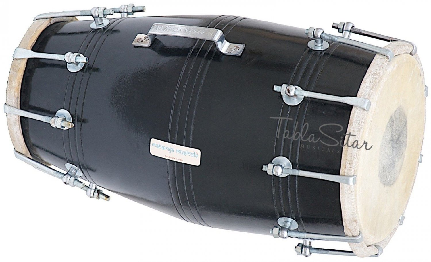 DHOLAK /BOLT TUNEDMAHARAJA™/BLACK/INDIAN DHOLKI/MANGO WOOD DHOLAK/WITH ...