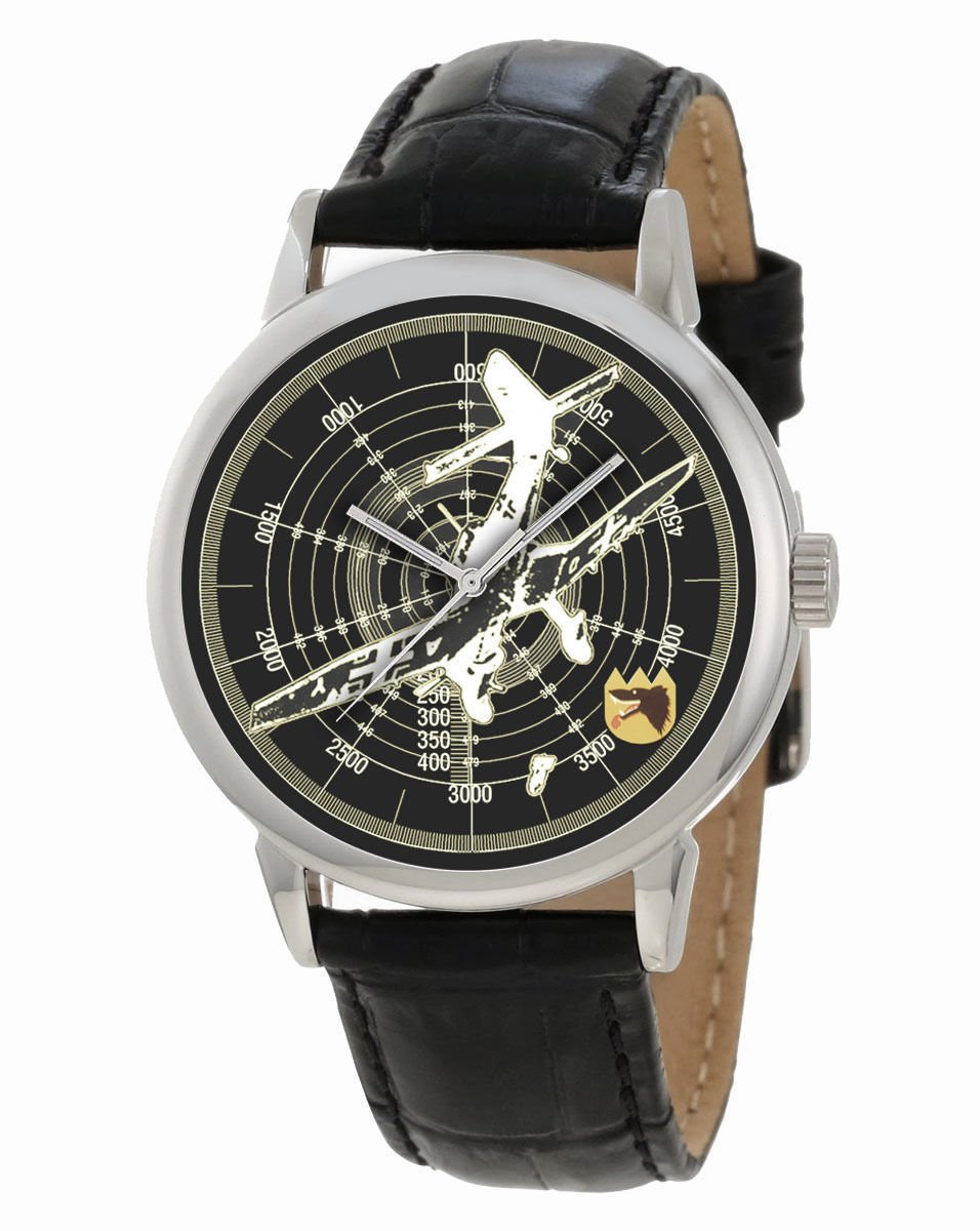 Stuka Luftwaffe Dive Bomber Junkers 87 Rare Bombsight Dial Wrist Watch