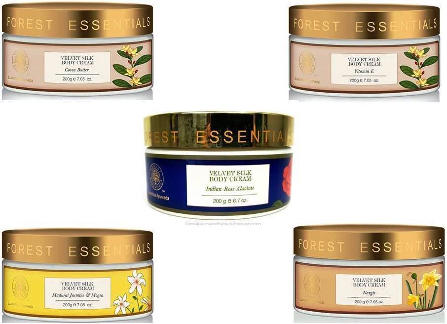 Forest Essential Velvet Silk Body Creams 5 Variants 200 Gms Each