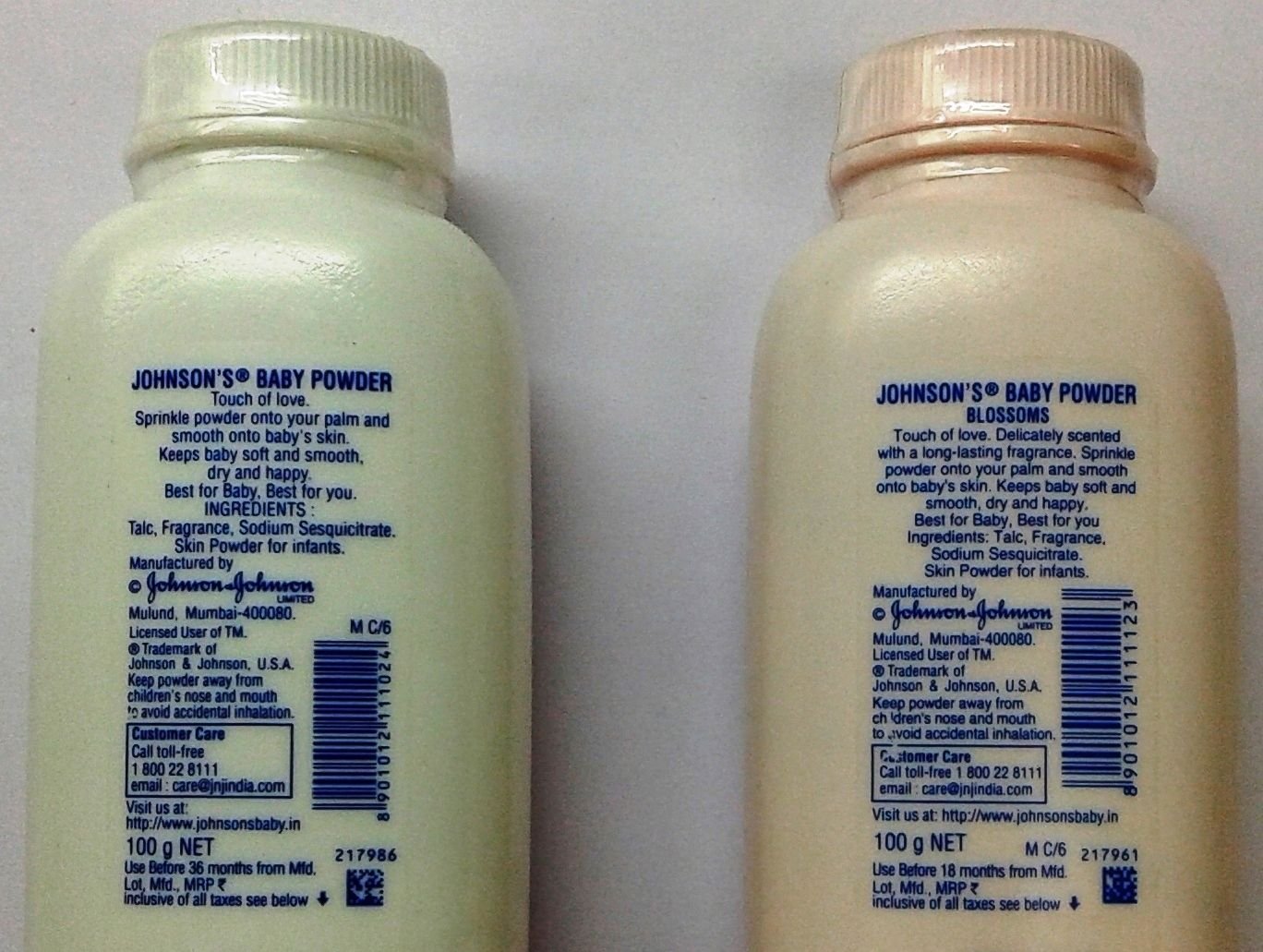 Johnson’s Baby Powder 100 GM Original / Blossoms Baby Powder