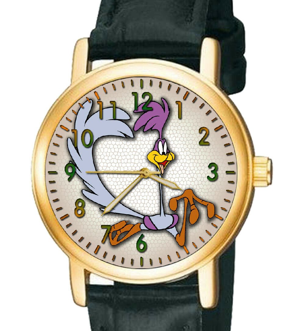 ROADRUNNER, VINTAGE LOONEY TUNES ART COLLECTIBLE 30 mm BEAUTIFUL WRIST ...