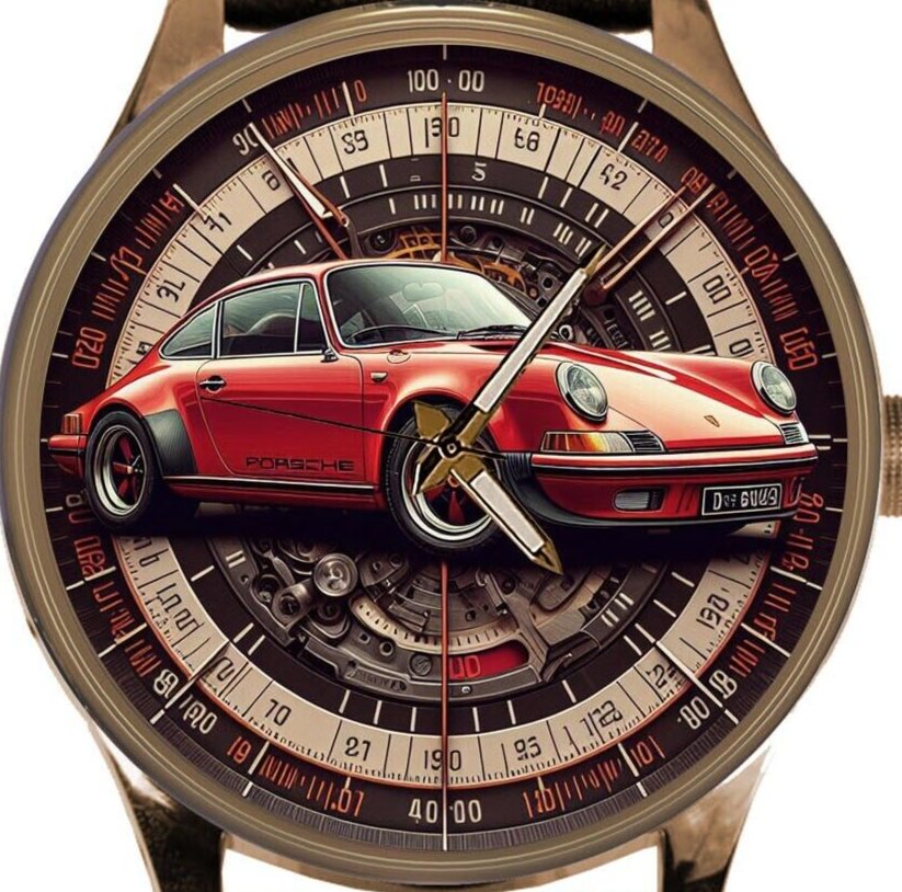 CLASSIC VINTAGE 911 SUPER CAR RACING DIAL SOLID BRASS COLLECTIBLE ...