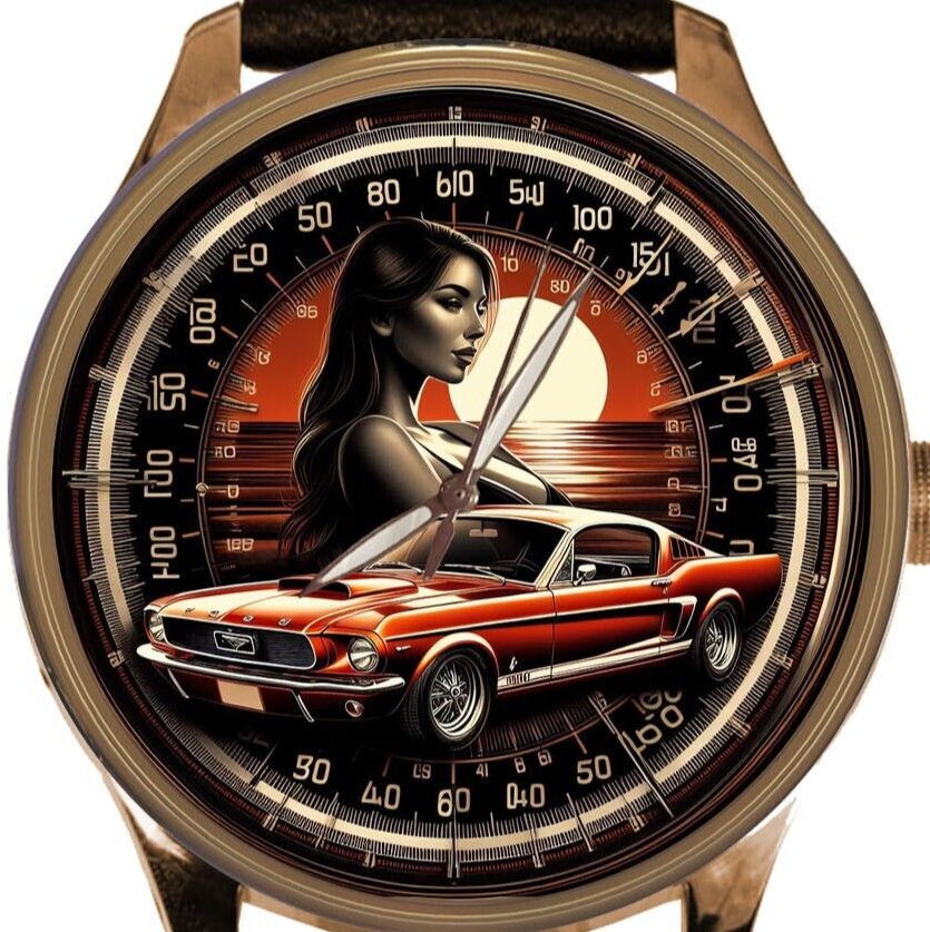CLASSIC 1964 MUSTANG CONVERTIBLE SPEEDOMETER DIAL SOLID BRASS ...