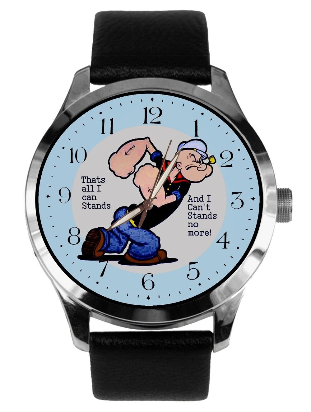 POPEYE THE SAILOR METALLIC SILVER DIAL I CAN'T STANDS NO MORE 40 mm ...