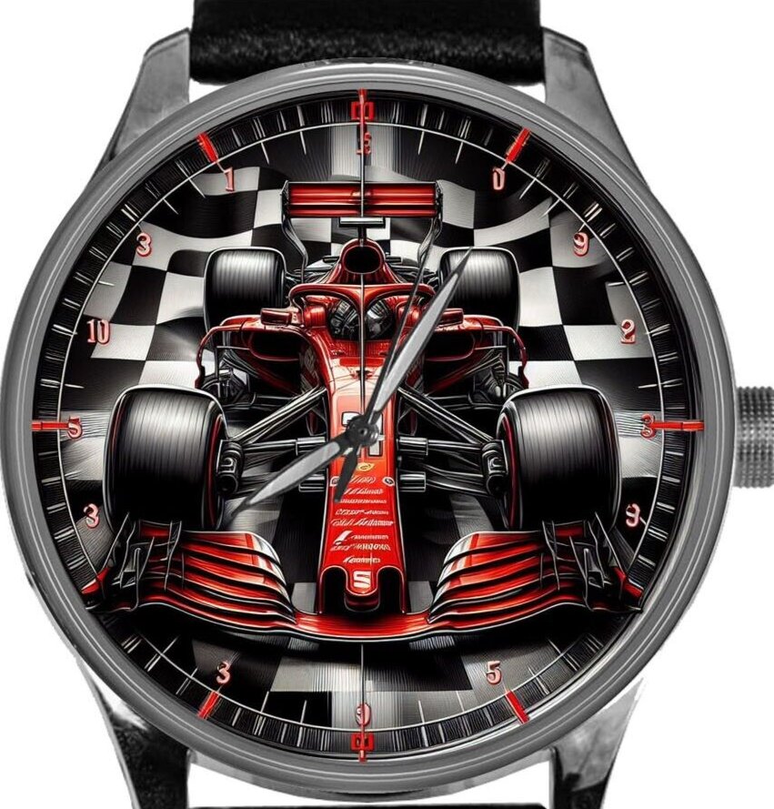 STUNNING CHECKERED METALLIC RED RACING CAR ART SOLID BRASS COLLECTIBLE ...