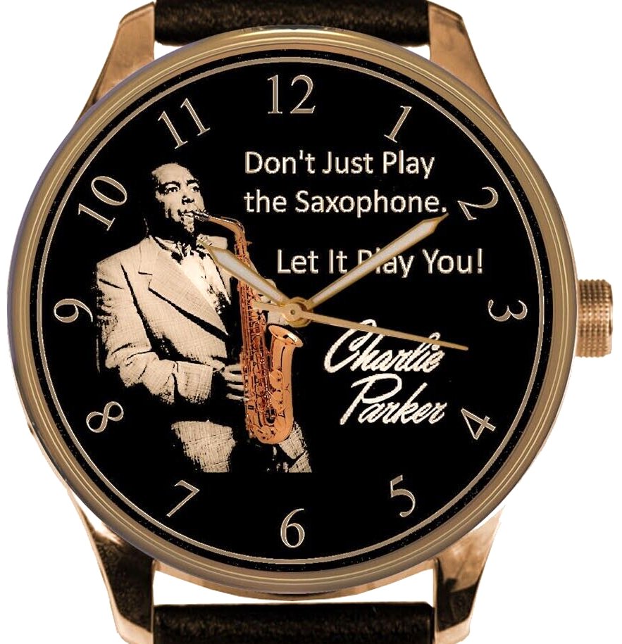 CHARLIE PARKER SAXOPHONE ART CLASSIC SAX QUOTATION 40 mm SOLID BRASS ...