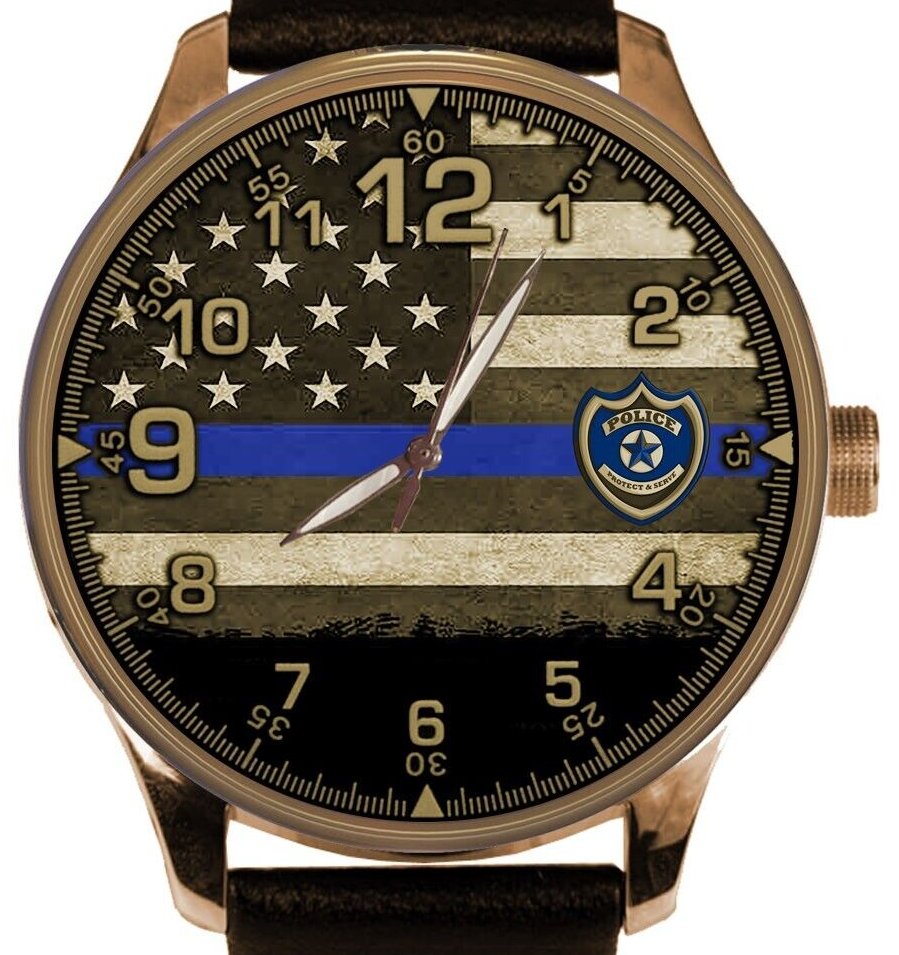 POLICE DEPARTMENT, THIN BLUE LINE, USA FLAG GRADUATION RETIREMENT ...