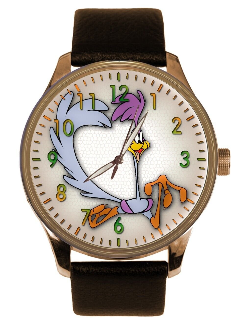 ROAD RUNNER VINTAGE LOONEY TUNES STAINED GLASS ART METAL DIAL GROWN UPS ...
