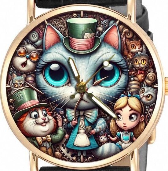 TRULY BIZARRE & SURREAL ART, ALICE IN WONDERLAND LADIES/GIRLS SOLID ...