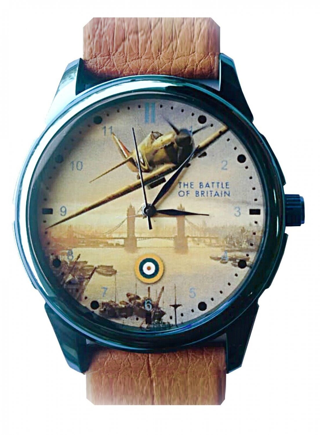 SPITFIRE VINTAGE RAF BATTLE OF BRITAIN LONDON CITYSCAPE AVIATION ART ...