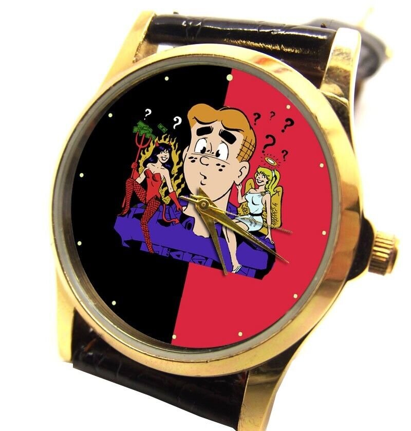 VINTAGE ARCHIE BETTY VERONICA COMIC ART COLLECTIBLE 30 mm UNISEX WRIST ...
