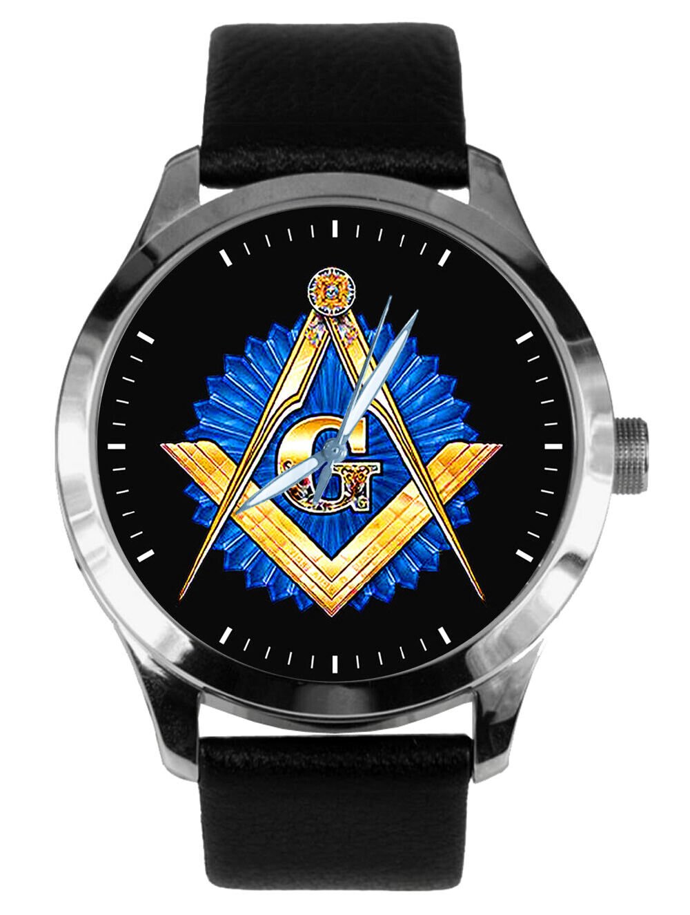 BEAUTIFUL SAPPHIRE BLUE MASONIC LOGO FREEMASONRY CLASSIC ART ...