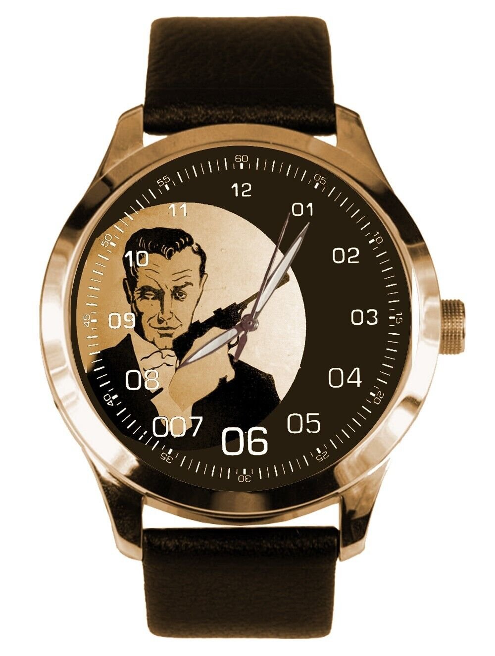 007 JAMES BOND ORIGINAL 1950s IAN FLEMING METAL ART SOLID BRASS 40mm ...