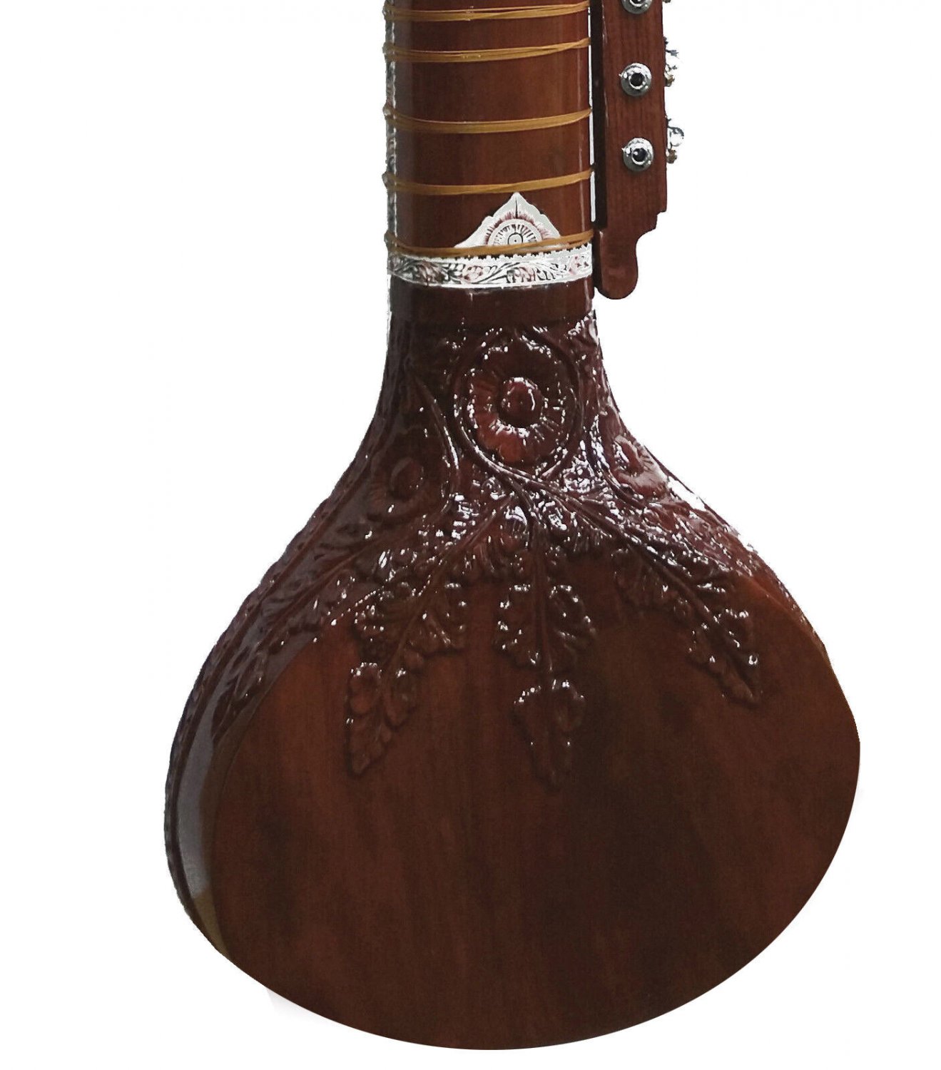 REINFORCED NECK INDIAN RIGHT-HANDED ACOUSTIC ELECTRIC SITAR w TOP ...