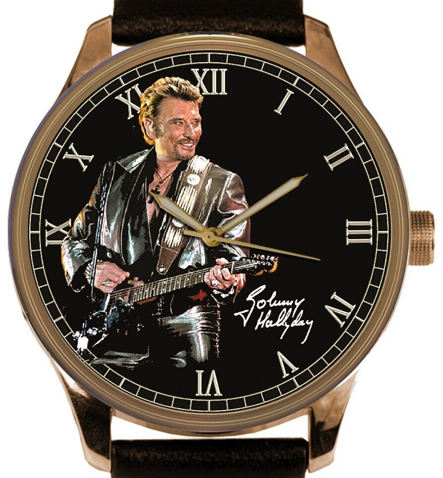 Tribute to Johnny Hallyday Rock Concert Solid Brass Collectible Watch ...