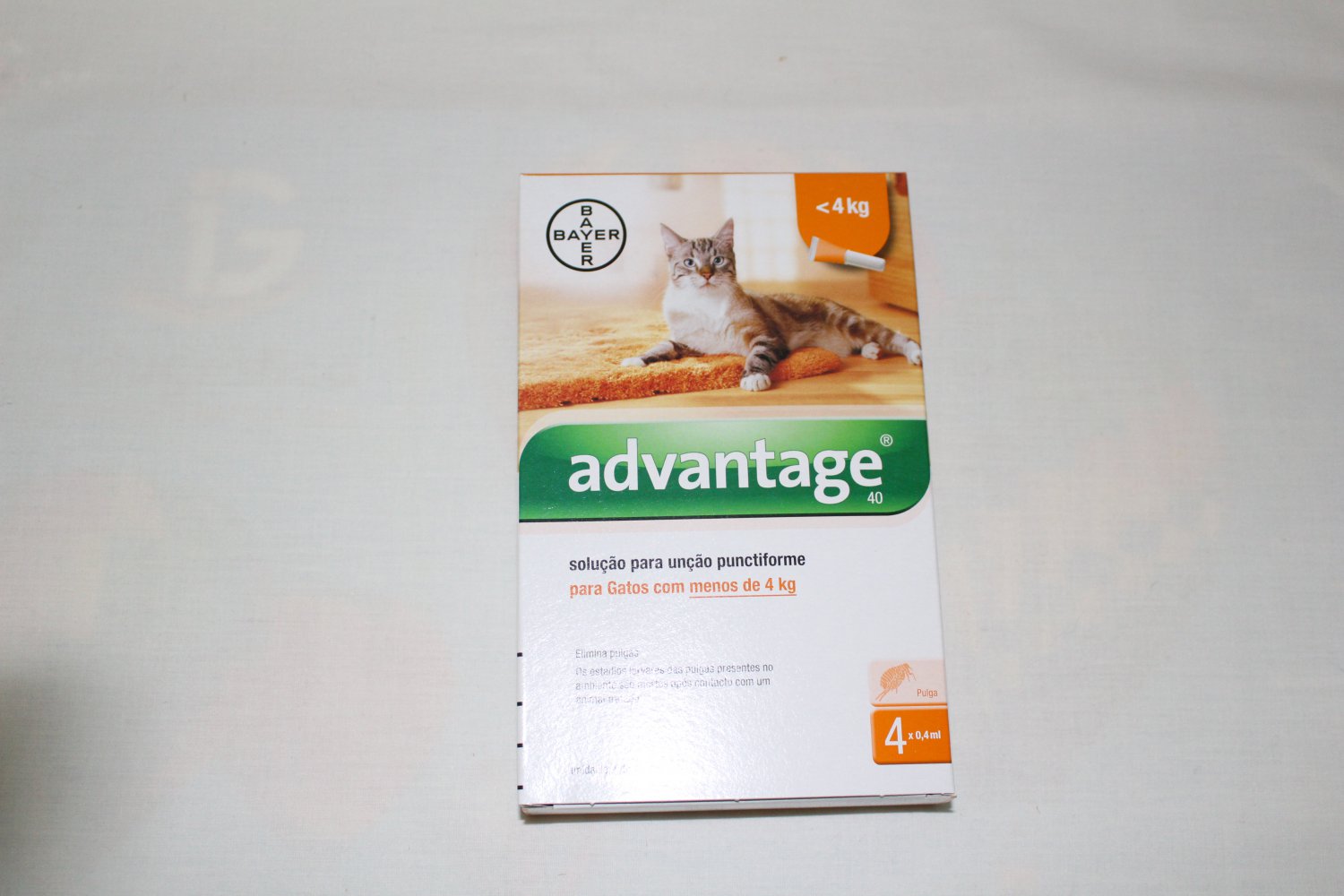 Advantage Bayer 40 for Small (less than 4kg) Cats 4 pipettes