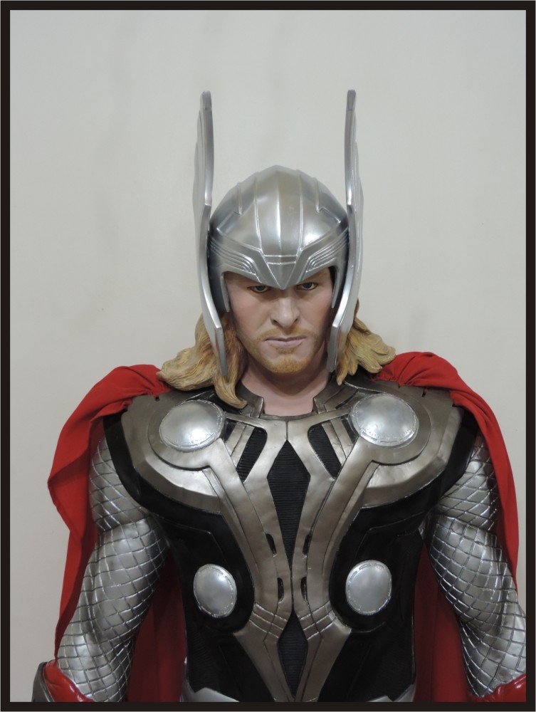 Custom Made Life Size Thor 2011 with Helmet Superhero Statue Prop