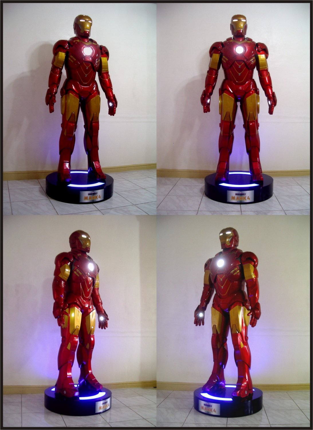 Custom Made Life Size Iron Man Mk4 Superhero Statue Prop