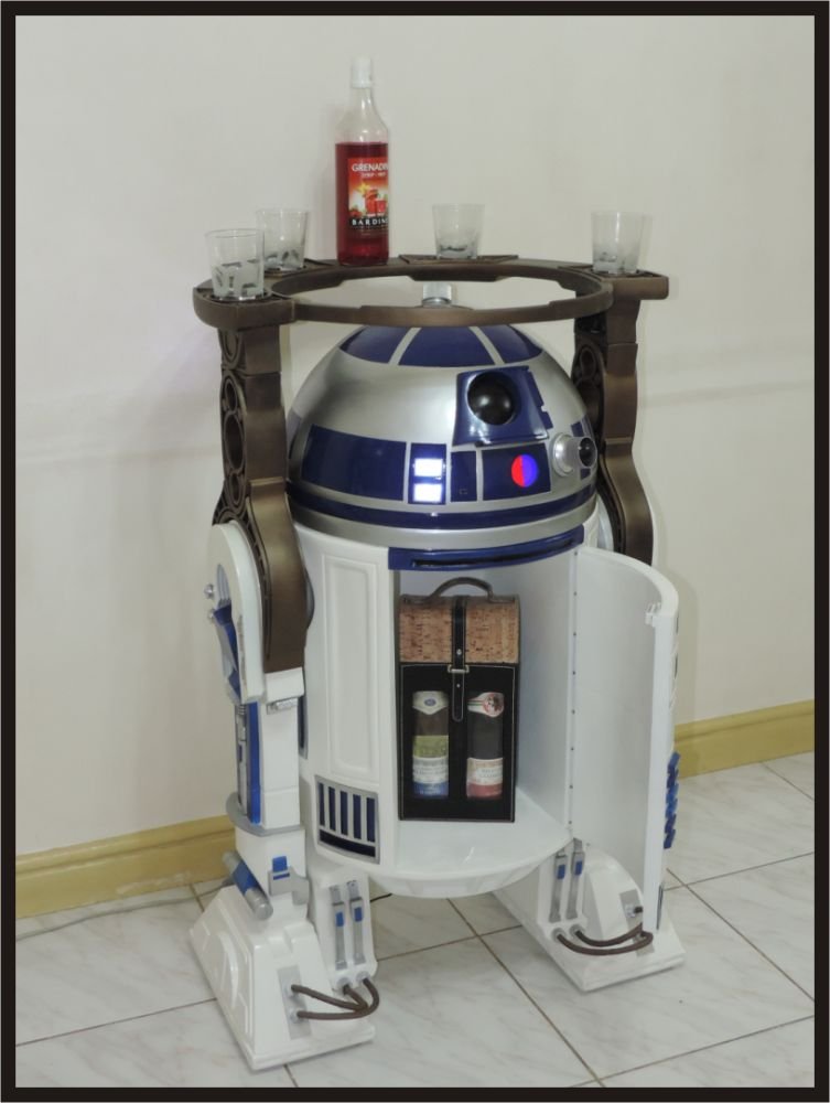 Custom Made Star Wars Life Size R2-D2 Table/Cabinet Statue Prop