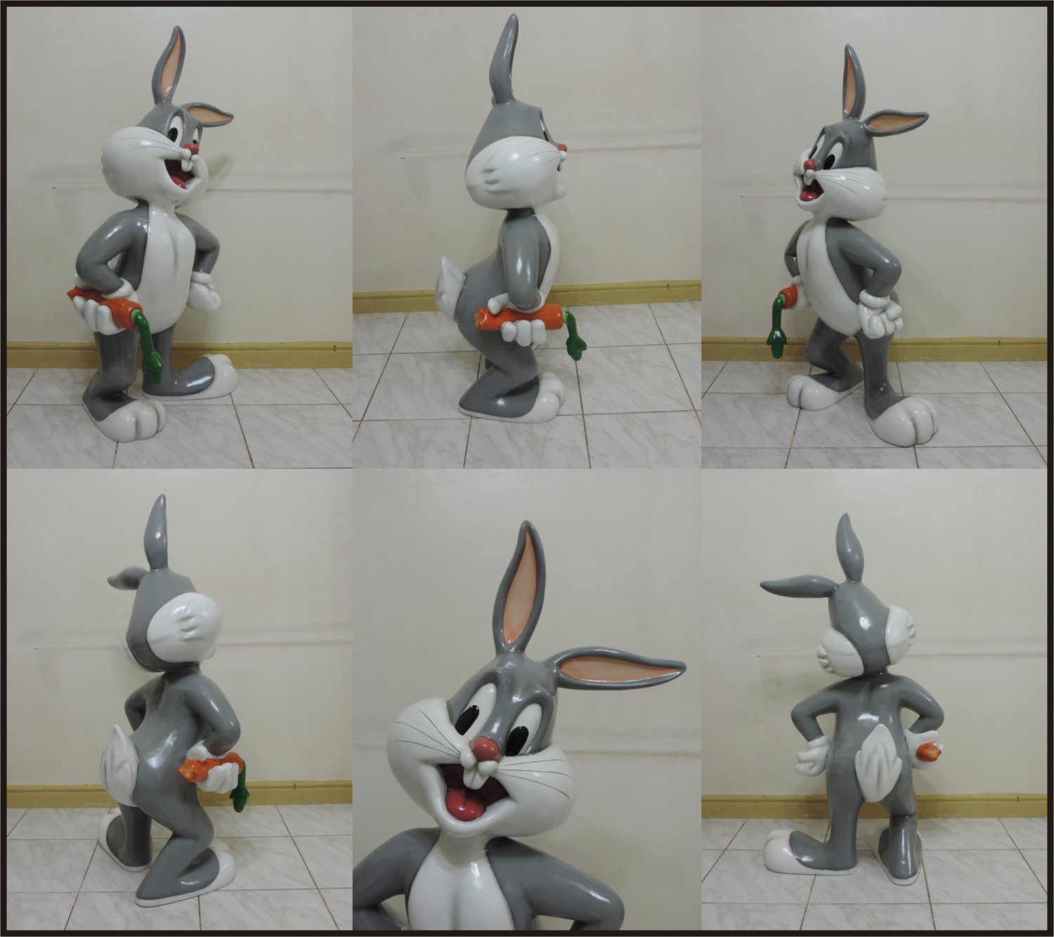 Custom Made Life Size Bugs The Waskly Bunny Wabbit Statue Prop