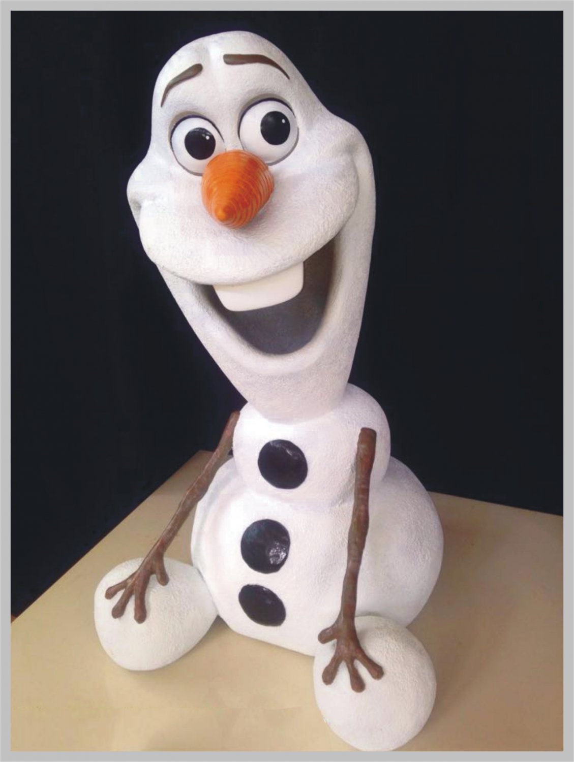 Custom Made Life Size Frozen Snowman Orlaf Statue Prop