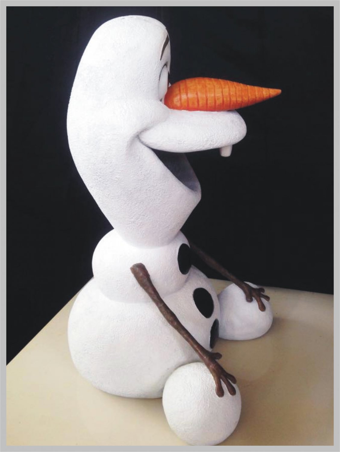 Custom Made Life Size Frozen Snowman Orlaf Statue Prop