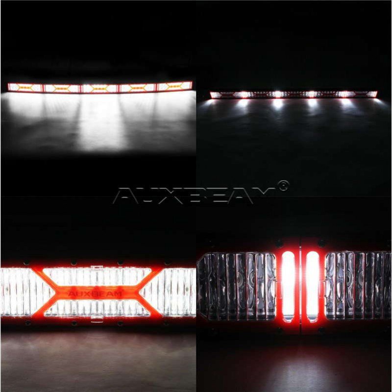 52 inch 300W X-Series CREE Red Frame Curved LED Light Bar with DRL Function