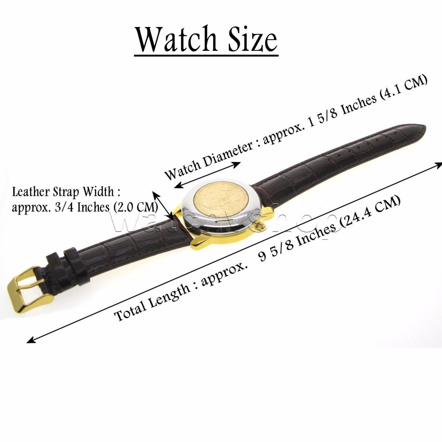 JF KENNEDY 1 Dollar Coin President Watch Japan Quartz + Date & Cover ...