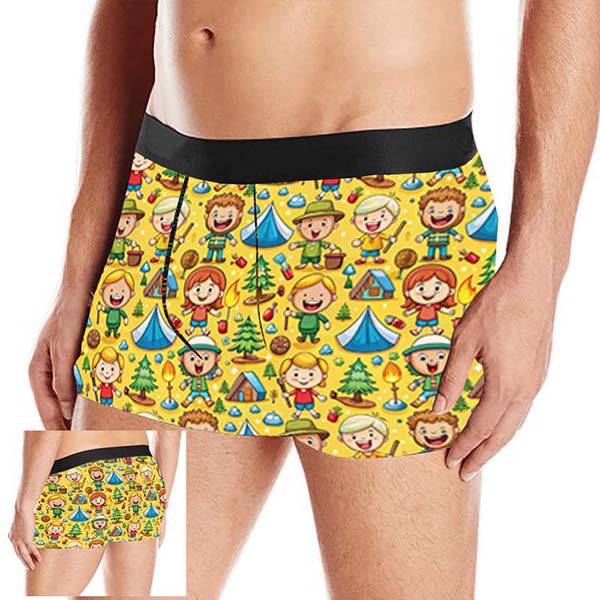 Cartoon Character 01 Mens Boxer Briefs
