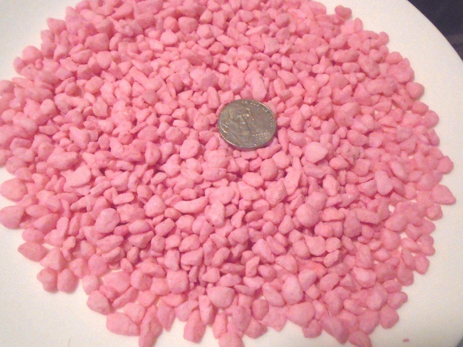 6oz. Medium Pink Pebbles Mini Moon Stones Crafts Vase Filler Fairy Garden