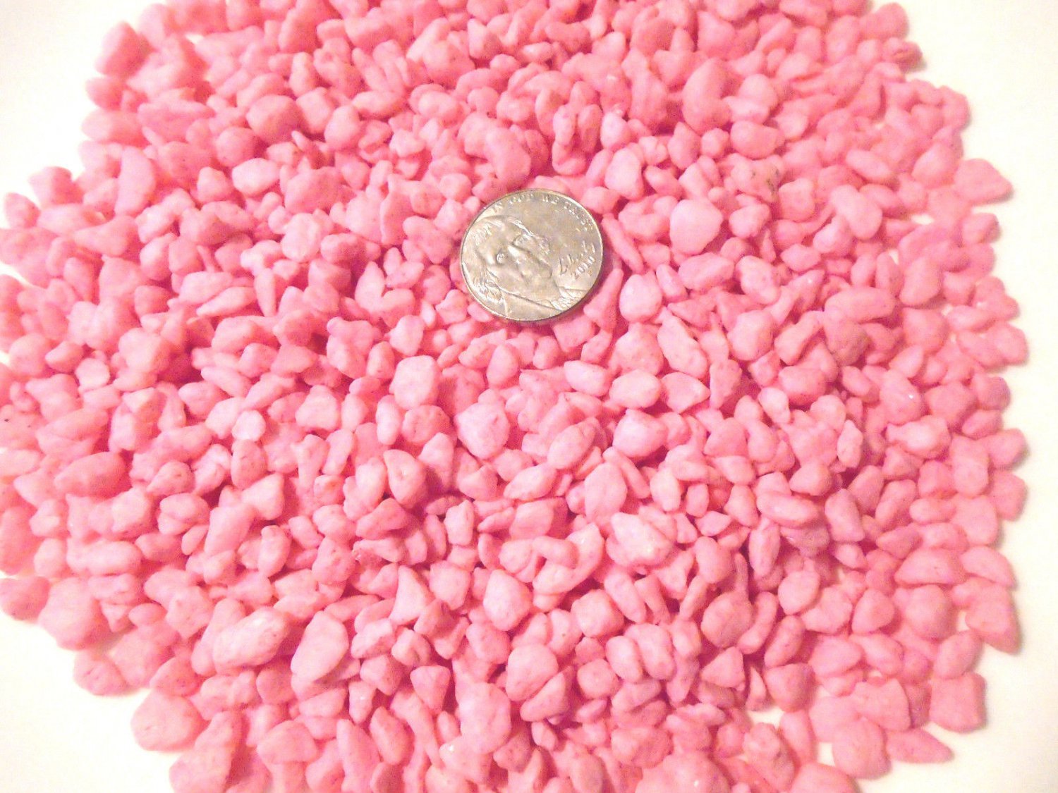 6oz. Medium Pink Pebbles Mini Moon Stones Crafts Vase Filler Fairy Garden