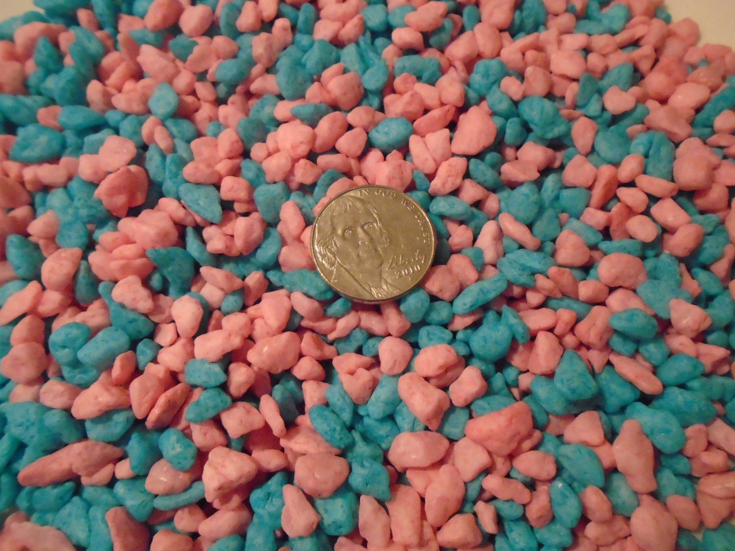 6oz. Medium Pink Pebbles Mini Moon Stones Crafts Vase Filler Fairy Garden