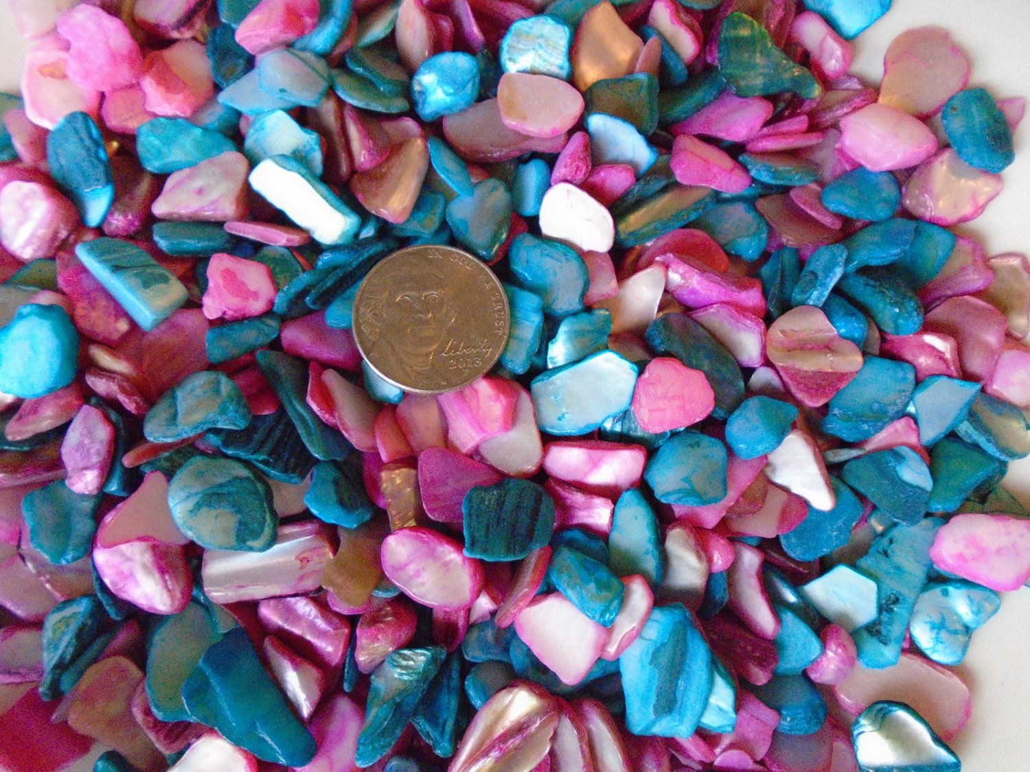 6oz. Medium Pink Pebbles Mini Moon Stones Crafts Vase Filler Fairy Garden