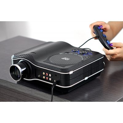 2100 Lumens DVD Projector with DVD Player Video Game Projector Beamer ...