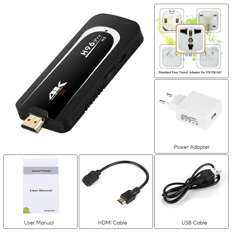 H96 Pro H3 S905X Android TV Stick 2GB (RAM)+ 16GB (ROM)