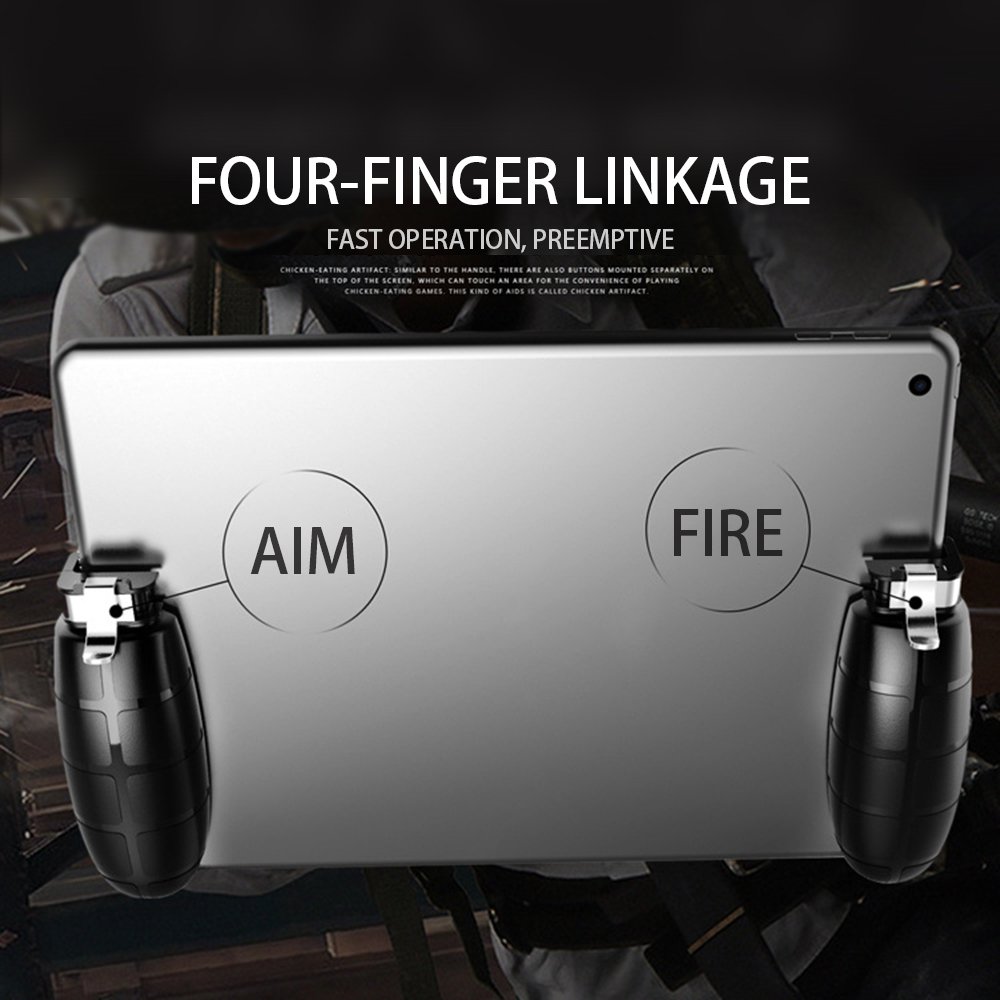 iPad Tablet Controller Gamepad Trigger Fire Button Grip Handle Aim ...