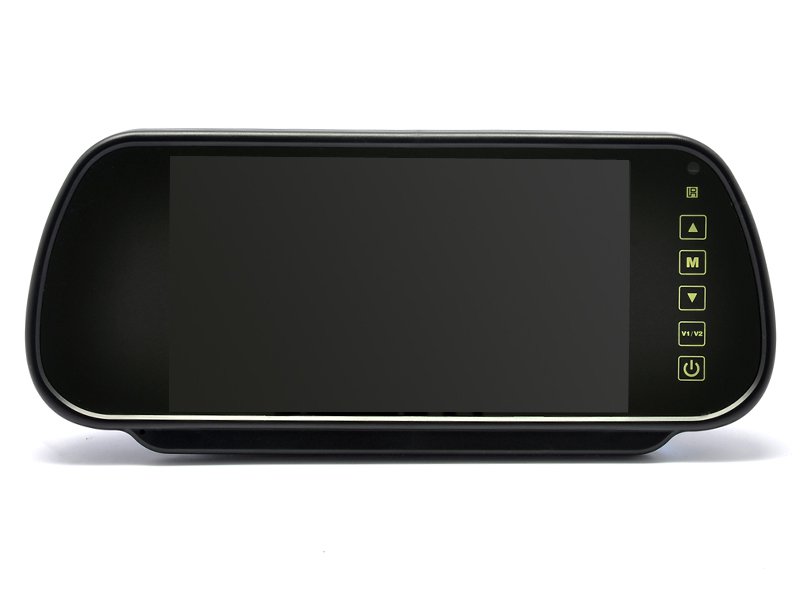 7-Inch Rearview Mirror Monitor - Touch Button Control, 4:3 Ratio, 480x234