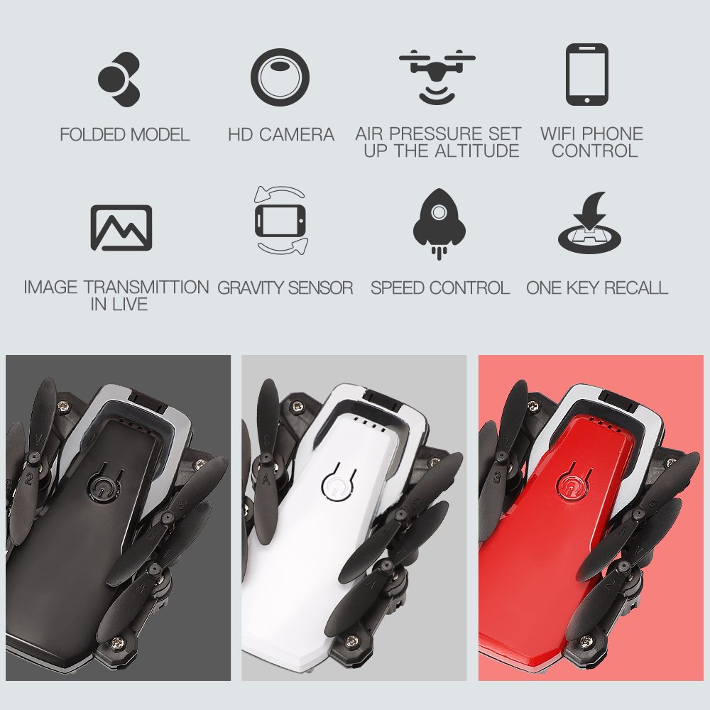 Fold Drone LF606 Mini Drone with Camera Altitude Hold RC Drones with HD ...