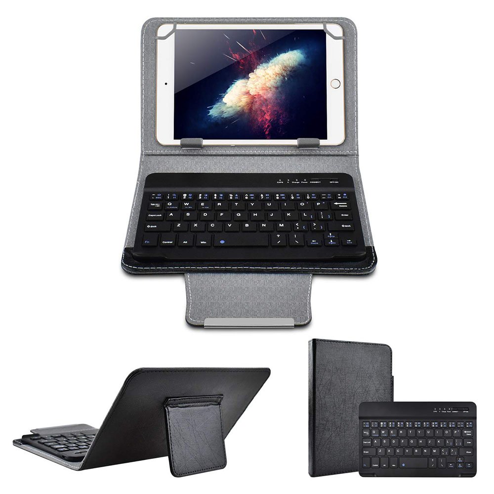 Wireless Bluetooth Keyboard For Tablet Leather Case+OTG+Stylus for 9/10 ...
