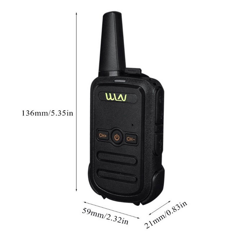 Interphone Dual Band Handheld Two-Way Ham Radio Communicator HF Transceiver