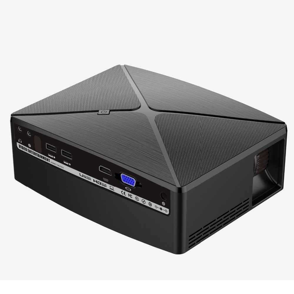 ViviBright C80 720P Home Mini Beamer Projector (EU Plug) (Black)