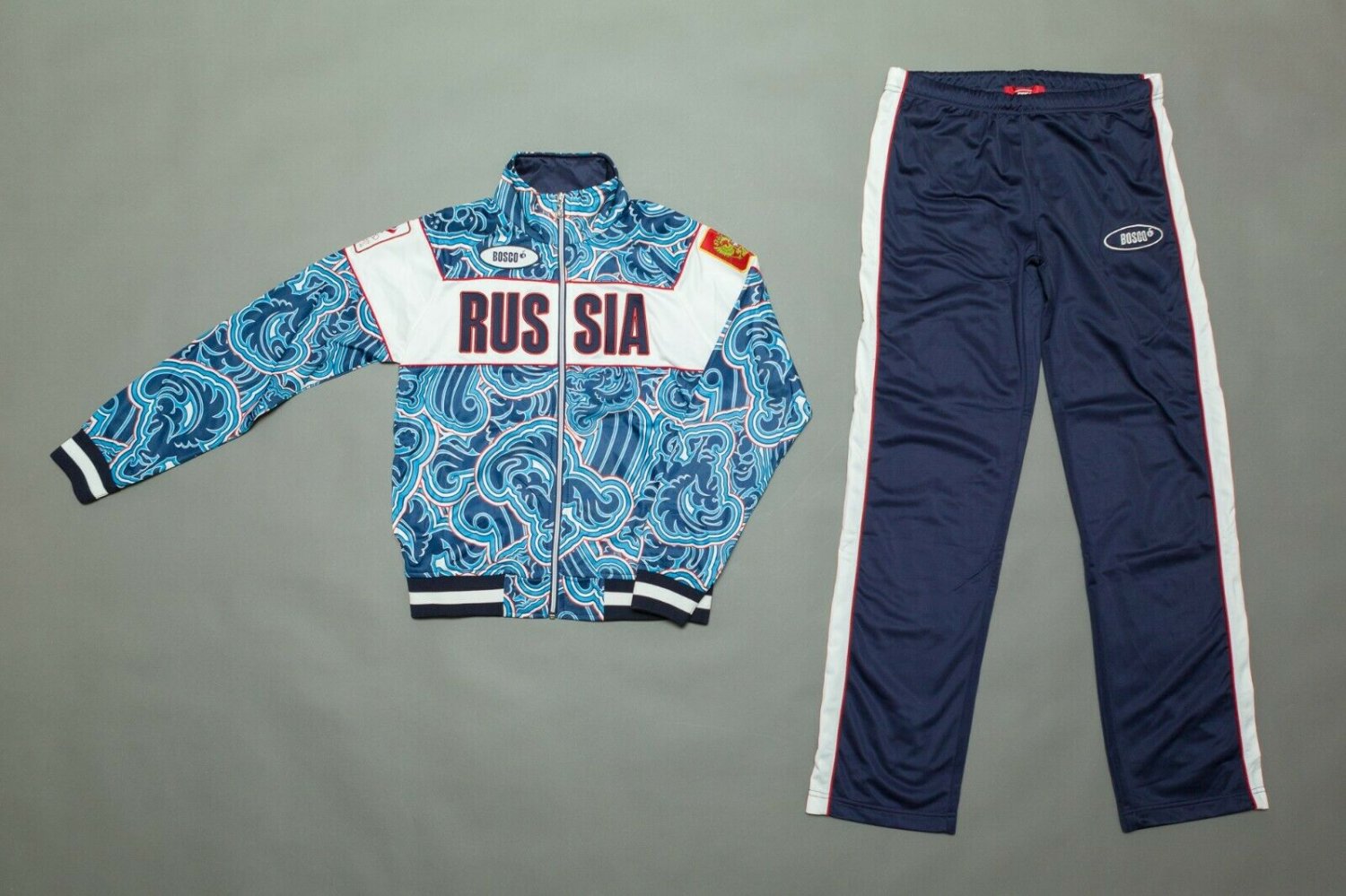 BOSCO London 2012 Russian Olympic Team Unisex Tracksuit Uniform Jacket ...