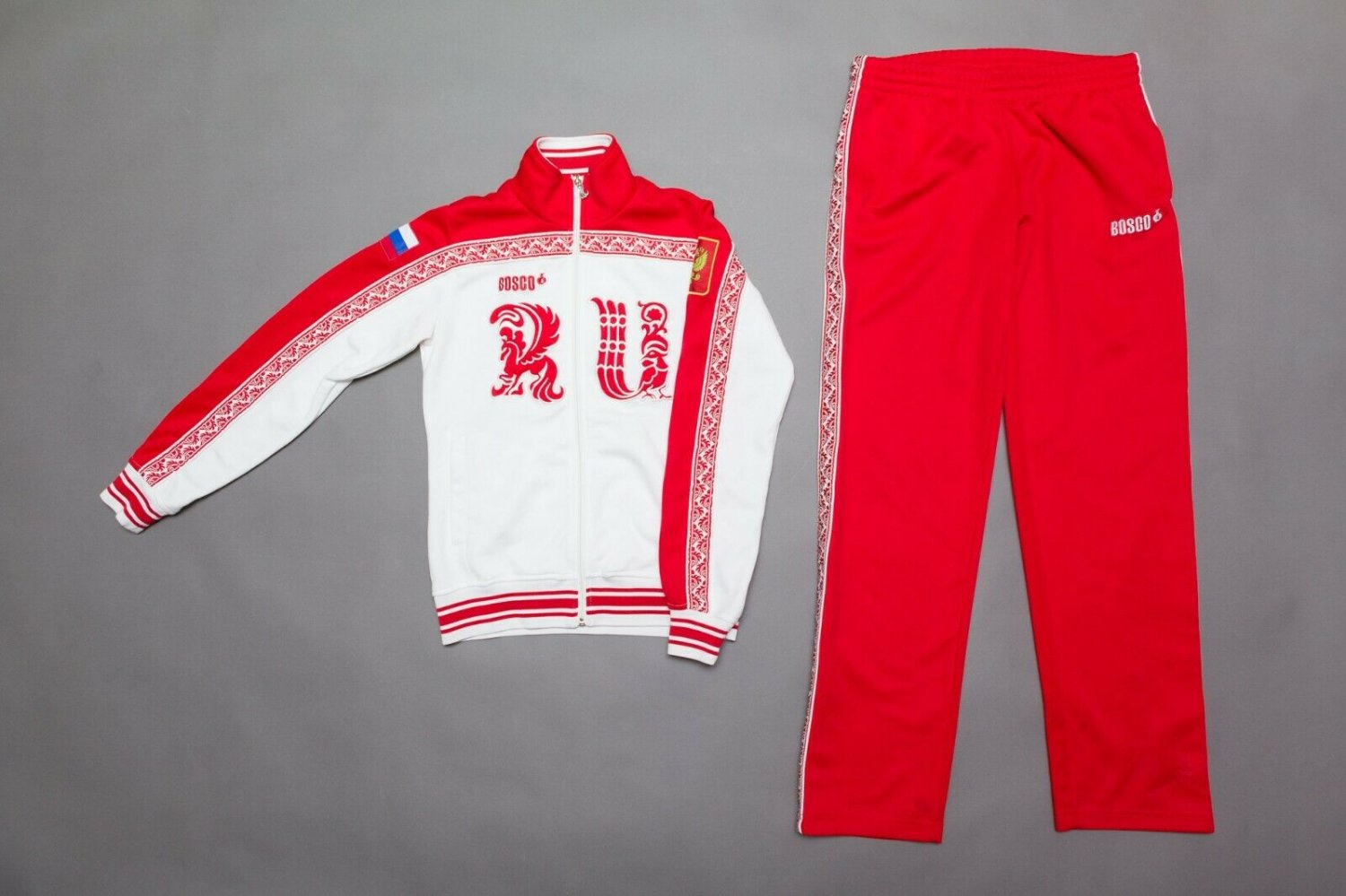 Russian Olympic Team Tracksuit Pants Jacket SOCHI 2014 Women Red White ...