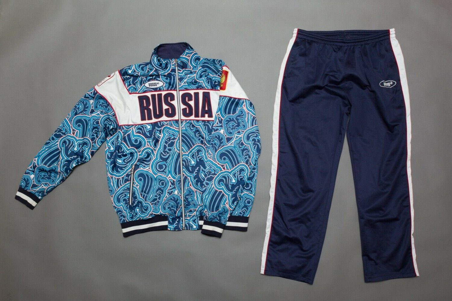 BOSCO London 2012 Russian Olympic Team Men's Tracksuit Uniform Jacket ...