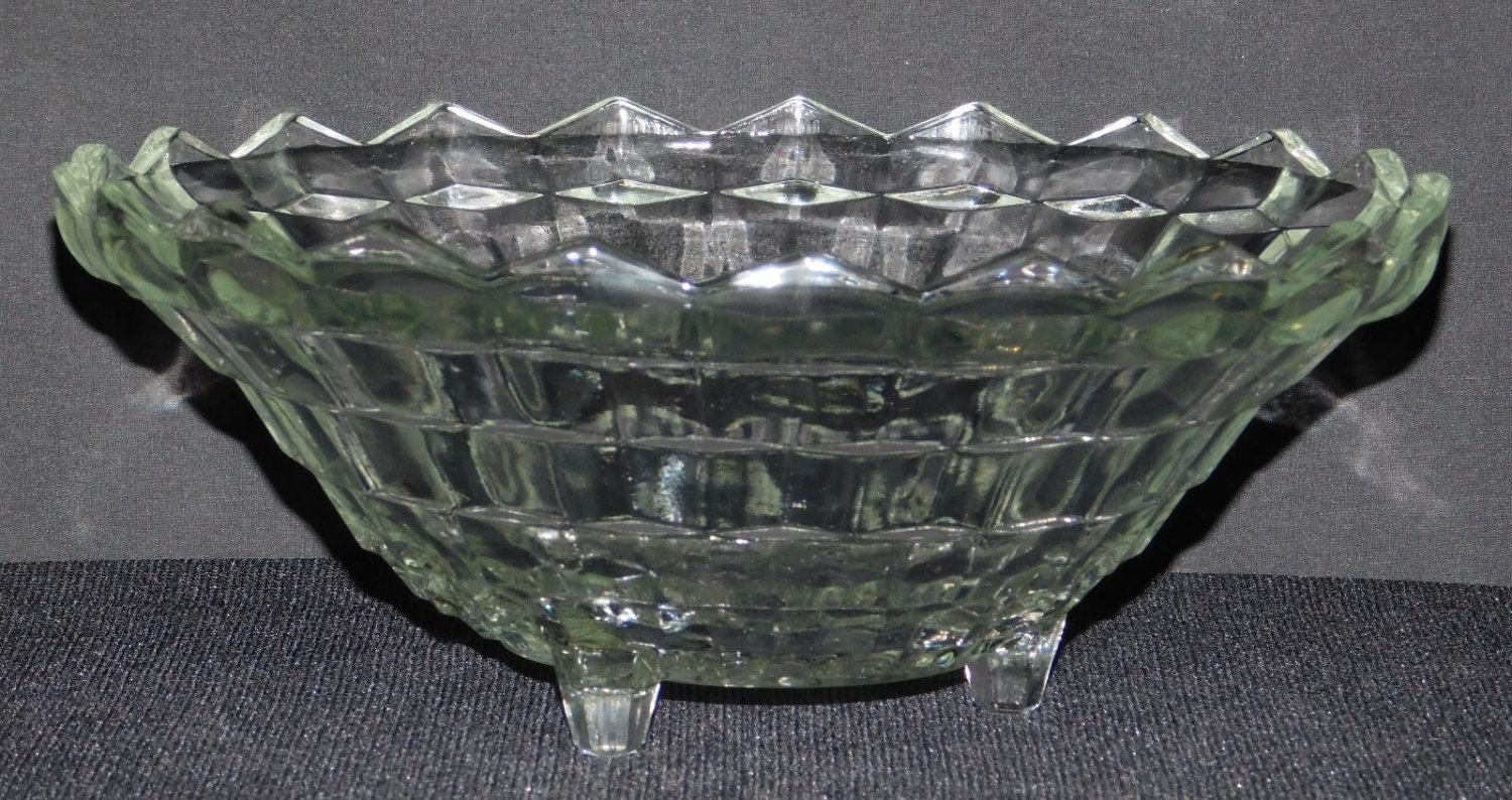 Indiana Glass Whitehall Clear Pattern Footed Bowl 10" Round