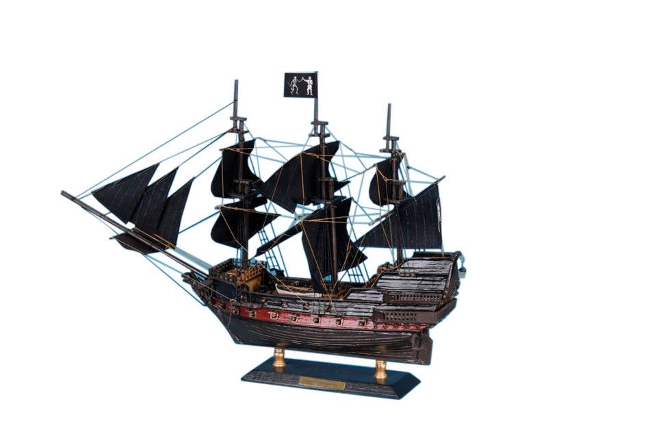 Black Bart's Royal Fortune Limited Model Pirate Ship 15" L x 4" W x 10" H