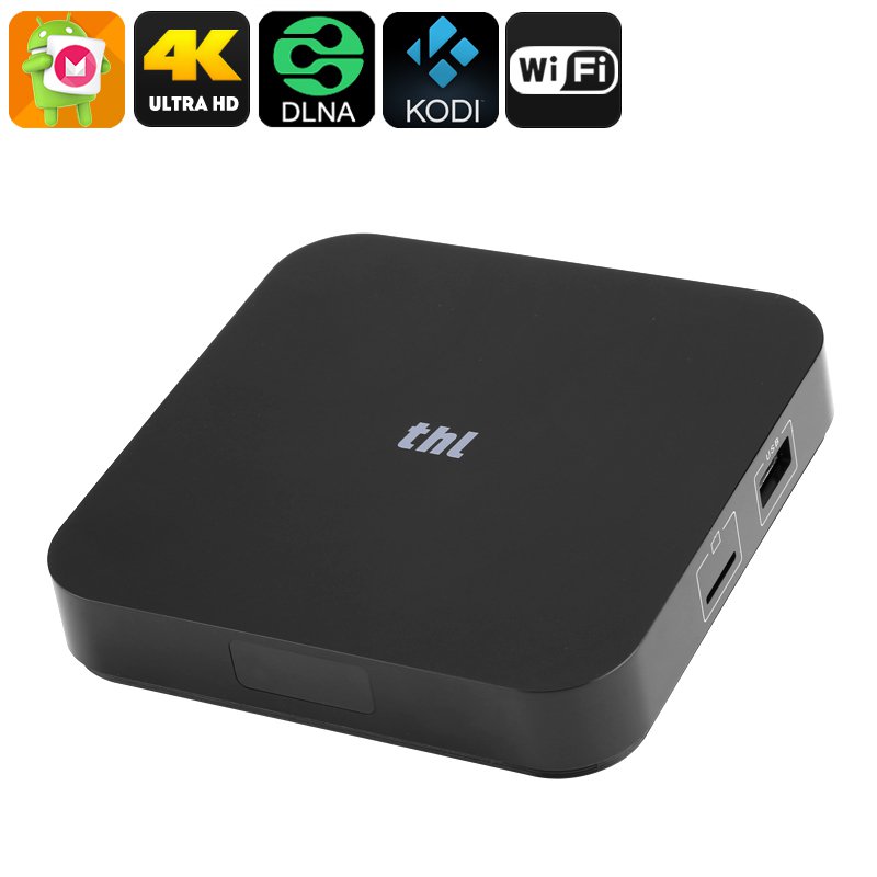 THL BOX 1 Android TV Box - Amlogic S905X CPU, 1GB RAM, Kodi 16.1, 4K x 2K